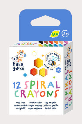 Haku Yoka Spiral Crayons 12 pack – Lollipop's Toys
