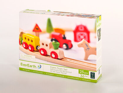 Everearth Farm Train Set – Lollipop's Toys